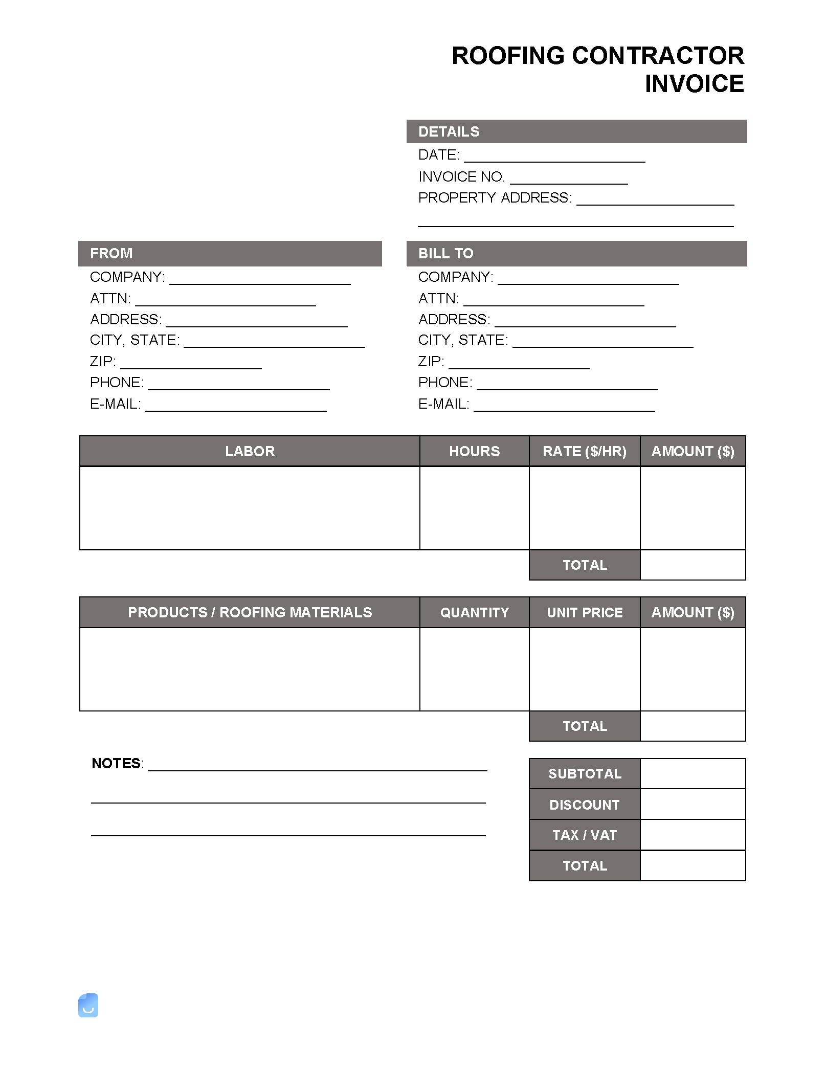 Independent Contractor 1099 Invoice Template Invoice Maker