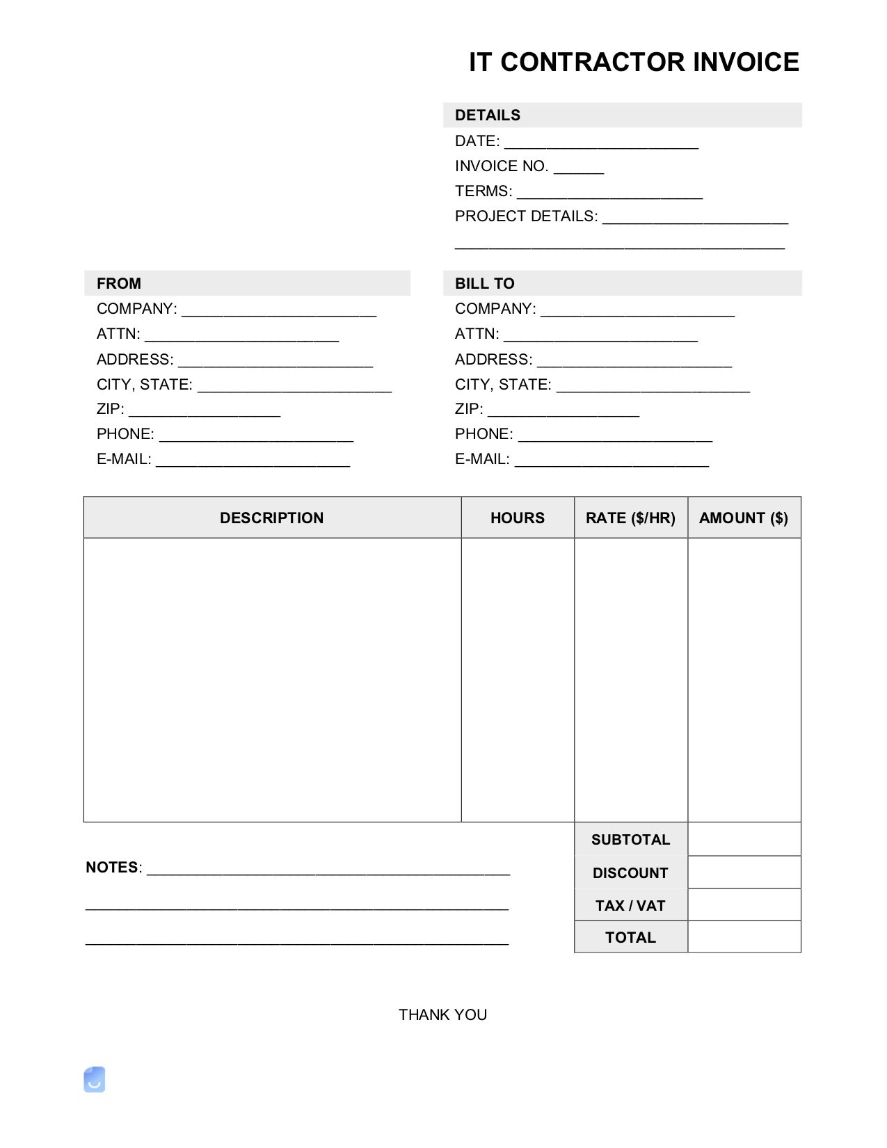 Independent Contractor 1099 Invoice Template Invoice Maker